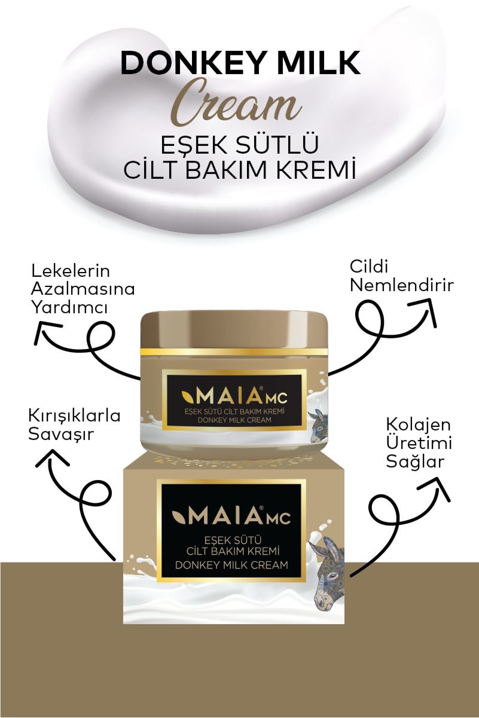 Eşek Sütü Kremi - Doğal ve Etkili Cilt Bakımı